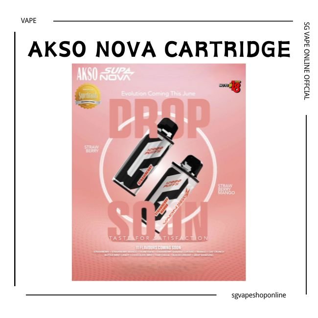 Akso Supa Nova Cartridge 12000 Puff | SG Vape Online Shop Singapore ...
