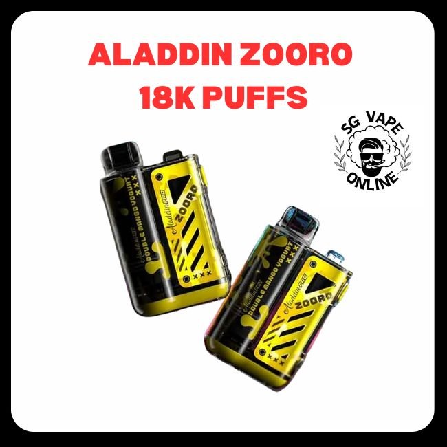 Aladdin Zooro 18k Puffs | Singapore Vape Online Shop – SG VAPE SHOP ONLINE
